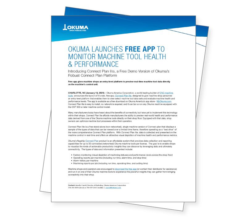 Connect Plan Lite | IIOT | Okuma